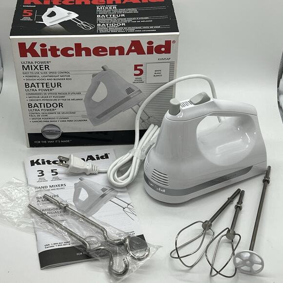 KitchenAid | Kitchen | Kitchenaid Ultra Power 5speed Hand Mixer White ...